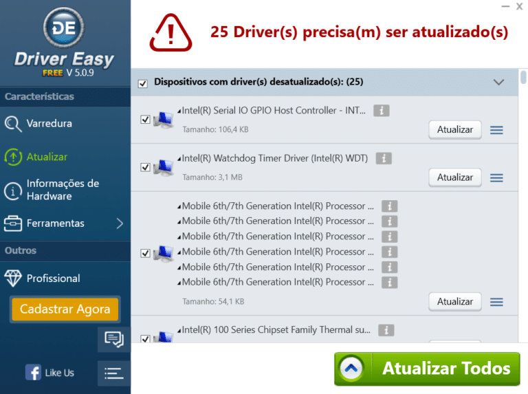10 ferramentas gratuitas para actualizar os drivers do PC