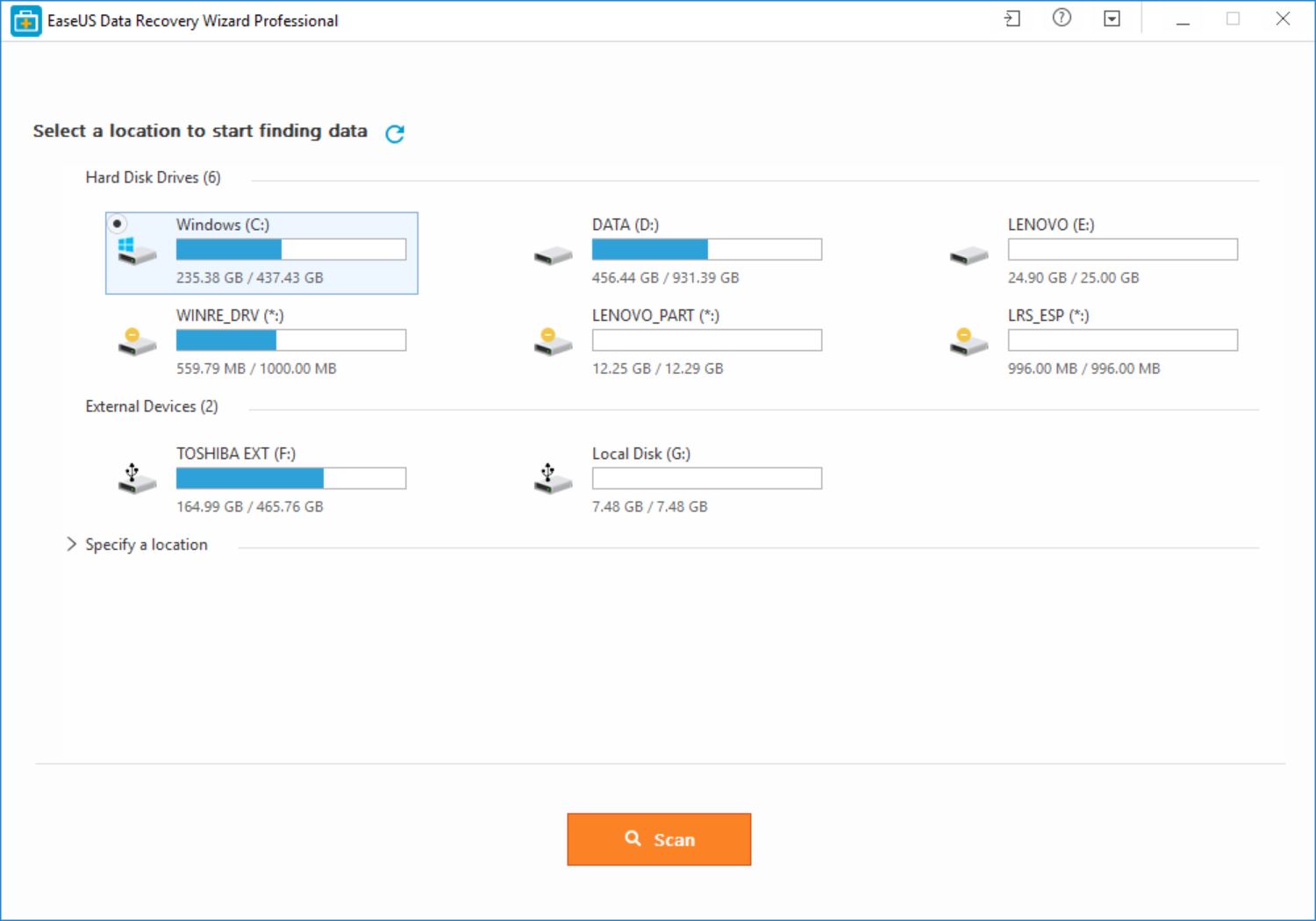 Como usar o EaseUS Data Recovery Wizard para recuperar ficheiros perdidos