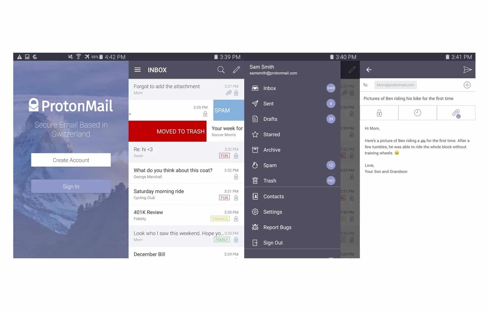 Dica do Dia: Como limpar a cache da app ProtonMail para Android