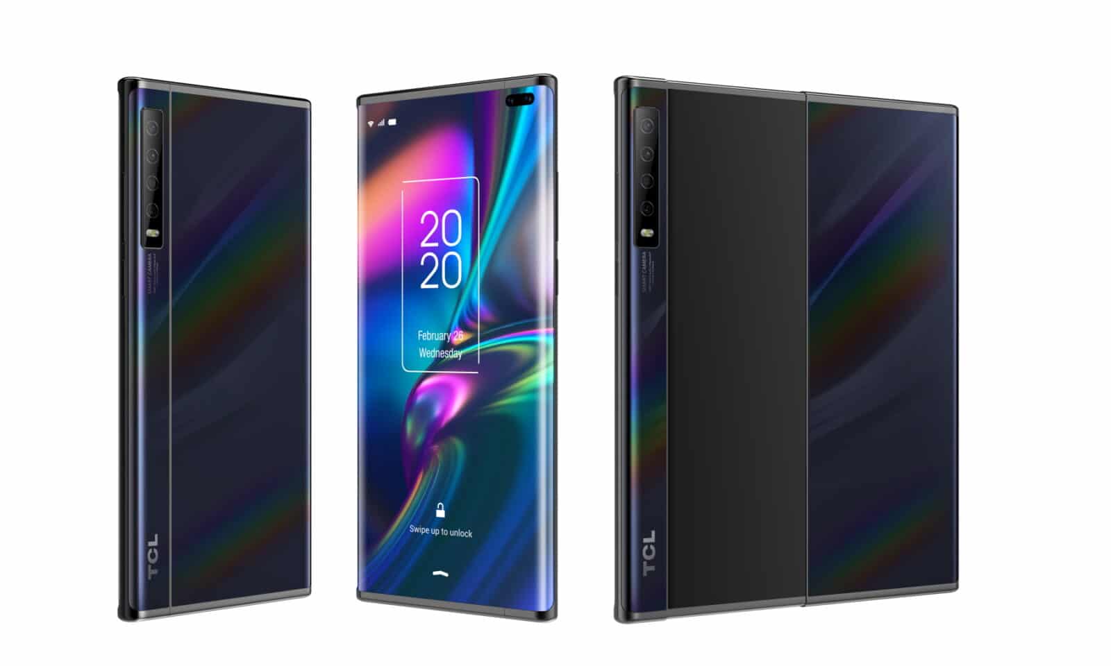 TCL apresenta protótipos de novos smartphones com ecrãs dobráveis