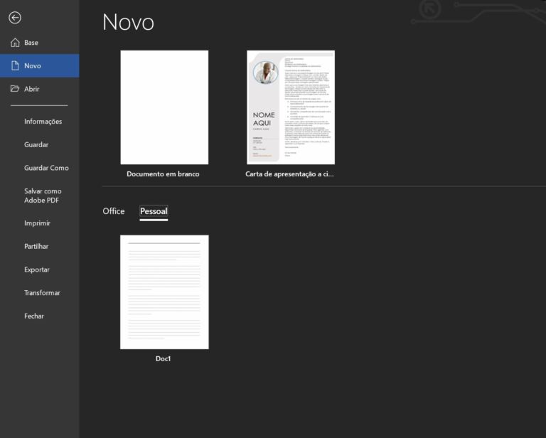 Como criar um modelo de documento personalizado no Microsoft Word