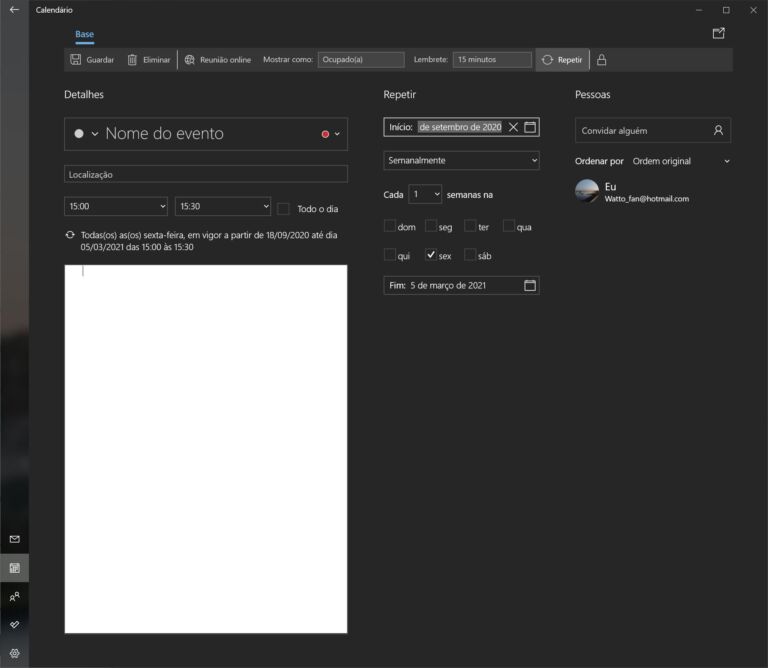 Como usar a aplicação Calendário do Windows 10 para organizar a sua vida