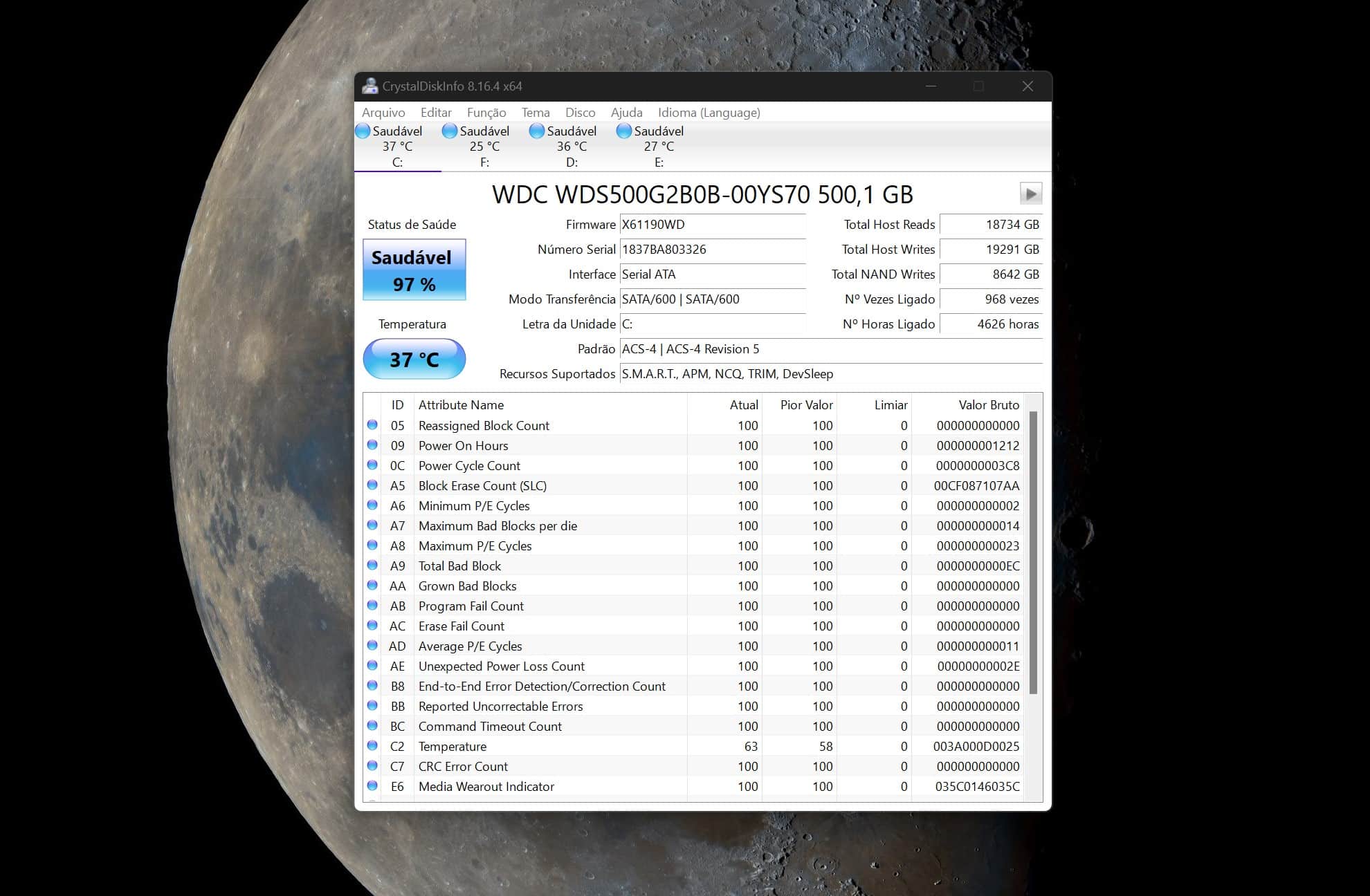 Download da semana: CrystalDiskInfo