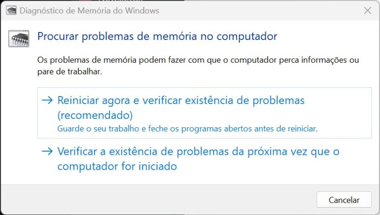 2 formas de testar a memória RAM