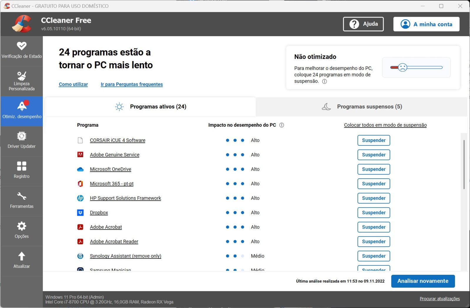3 ferramentas gratuitas para optimizar o PC