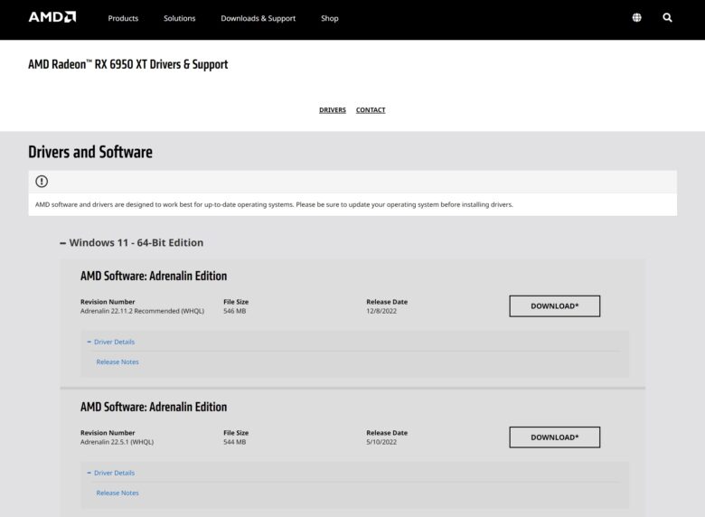 AMD continua a lançar novos drivers, mas só para as gráficas novas