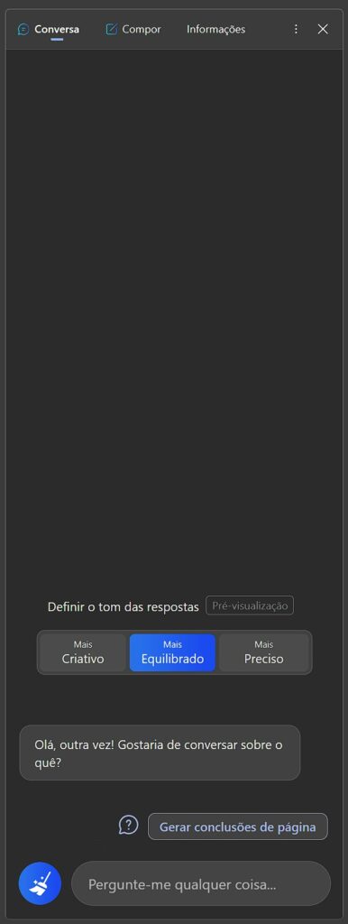 Como usar as novas funcionalidades de IA no Microsoft Edge