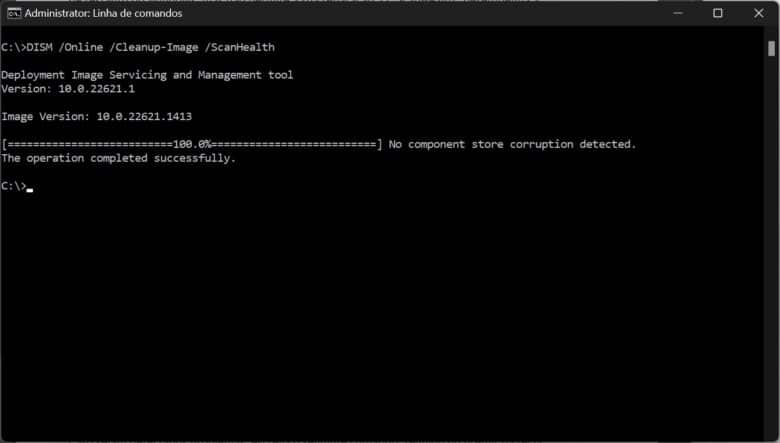 Recorra ao comando DISM para reparar a sua imagem do Windows