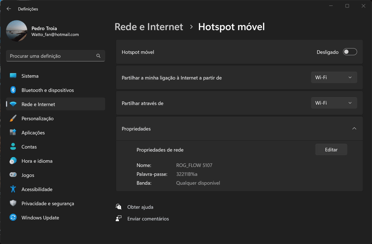 Como usar um computador Windows 11 como hotspot para partilhar a ...