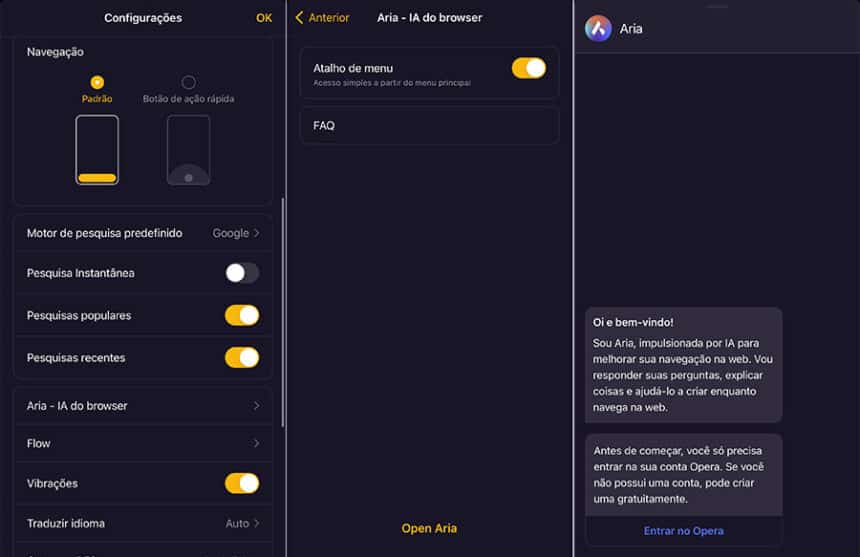 Aria: o chatbot com inteligência artificial do browser Opera já chegou ...
