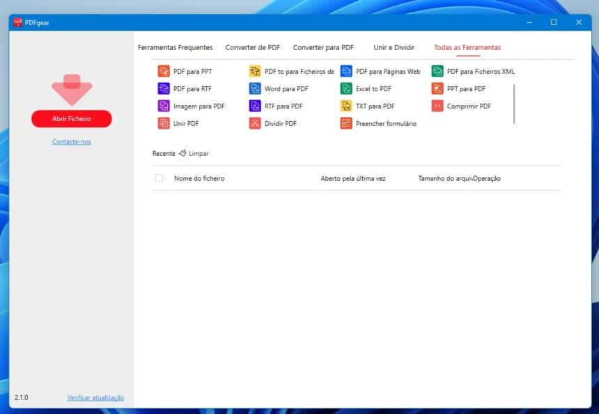Criar formulários com o PDFgear
