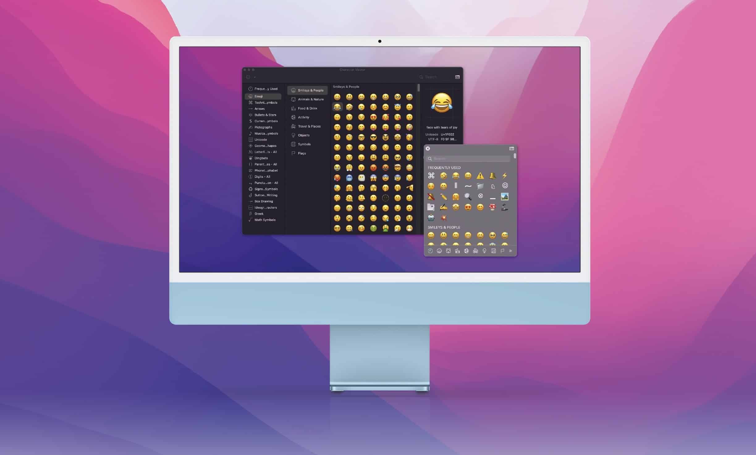 Escrever caracteres especiais, símbolos e emojis no macOS