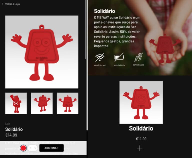 MB Way lança novo Pulse solidário com o formato da mascote do Multibanco