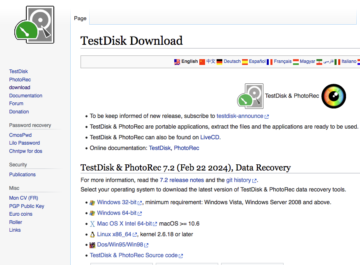 Recupere ficheiros no Windows com o TestDisk & PhotoRec