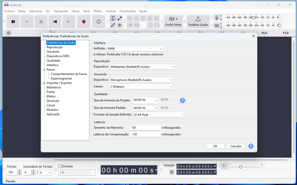 Seja um pro do Audacity