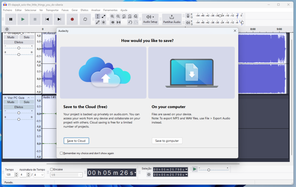 Seja um pro do Audacity