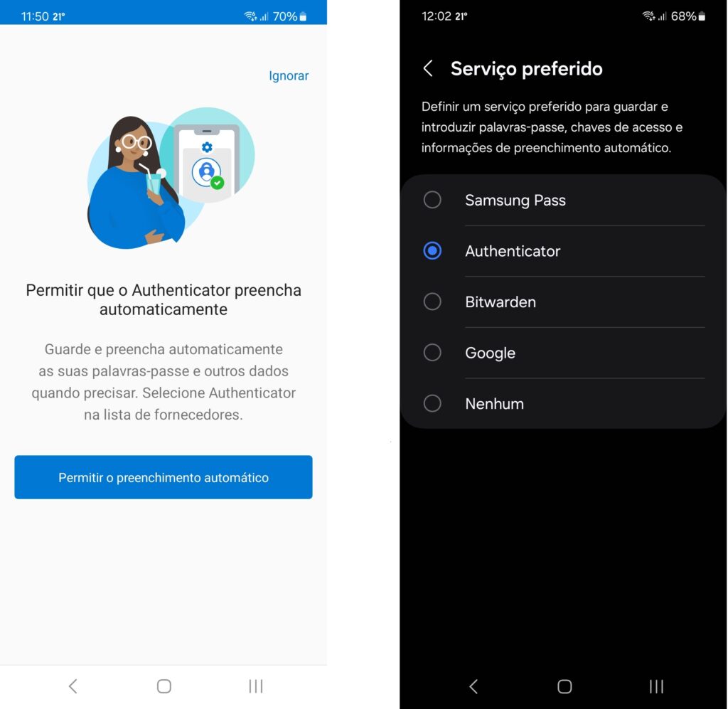 Proteja as suas palavras-passe com o Microsoft Authenticator