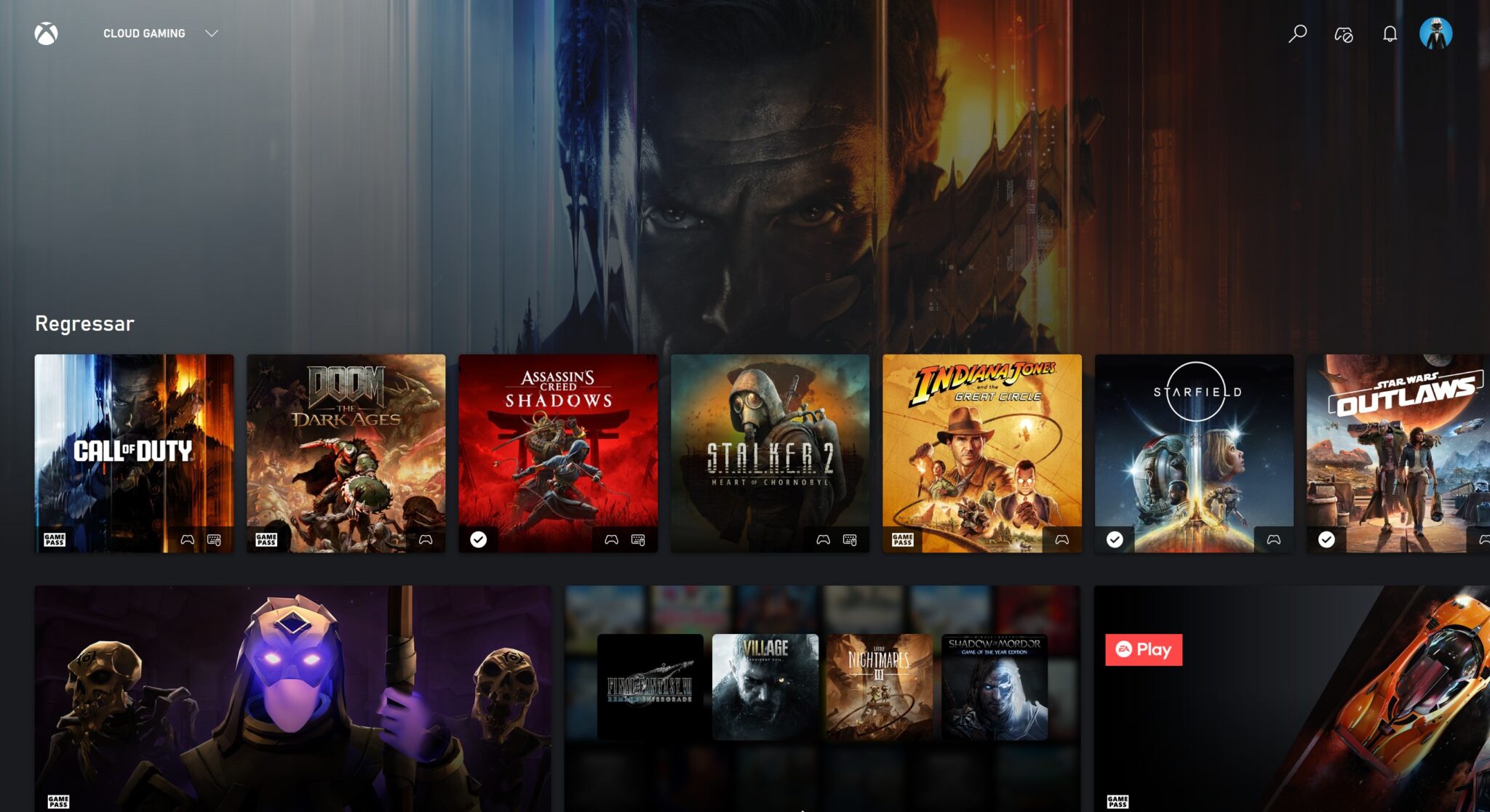 Microsoft renova interface do Xbox Cloud Gaming para a aproximar da ...