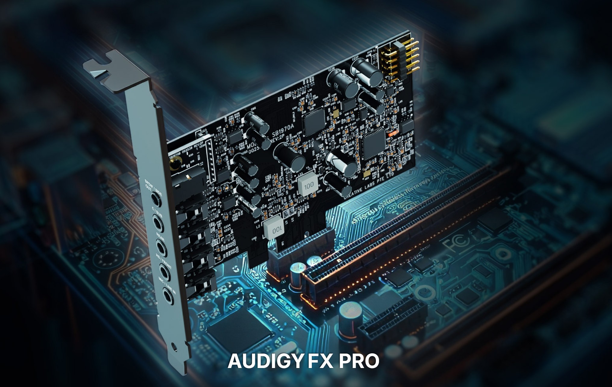 Nova placa de som Creative Sound Blaster Audigy Fx Pro
